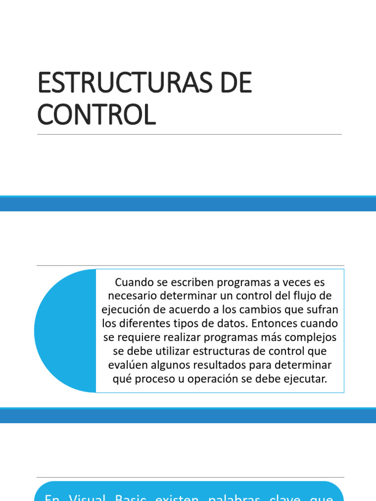 Estructuras Control | PDF