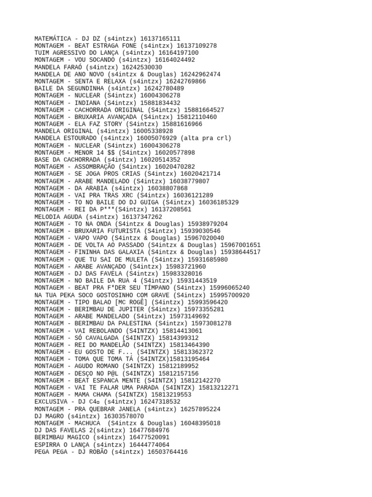 Meus Ids (S4intzx) | PDF