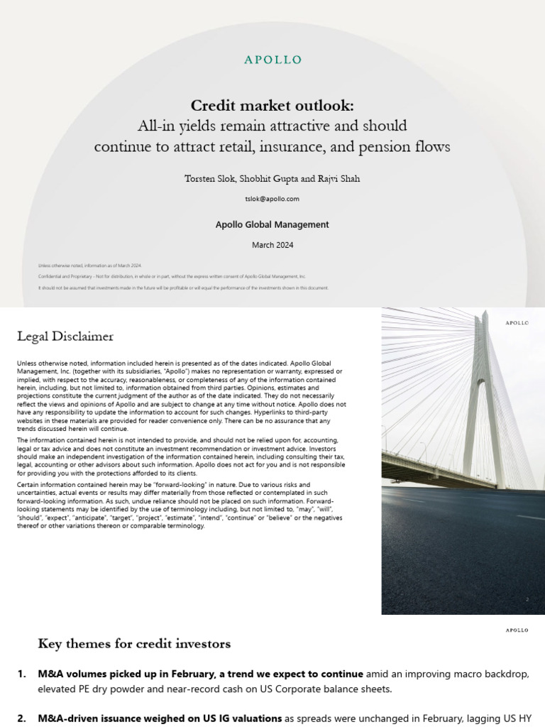 Apollo Credit Markets Outlook Mar24 1710357534 | PDF
