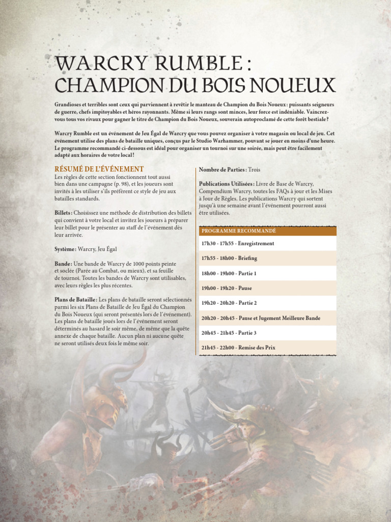 Warcry Bois Noueux | PDF