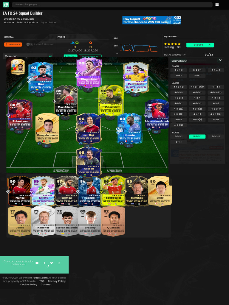 Ea FC 24 Squad Builder Futbin | PDF