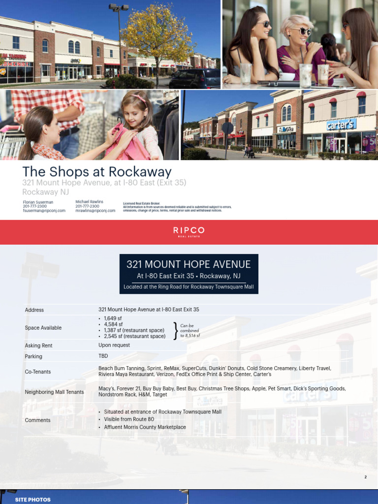 The Shops at Rockaway: 321 Mount Hope Avenue, at I-80 East (Exit 35 ...