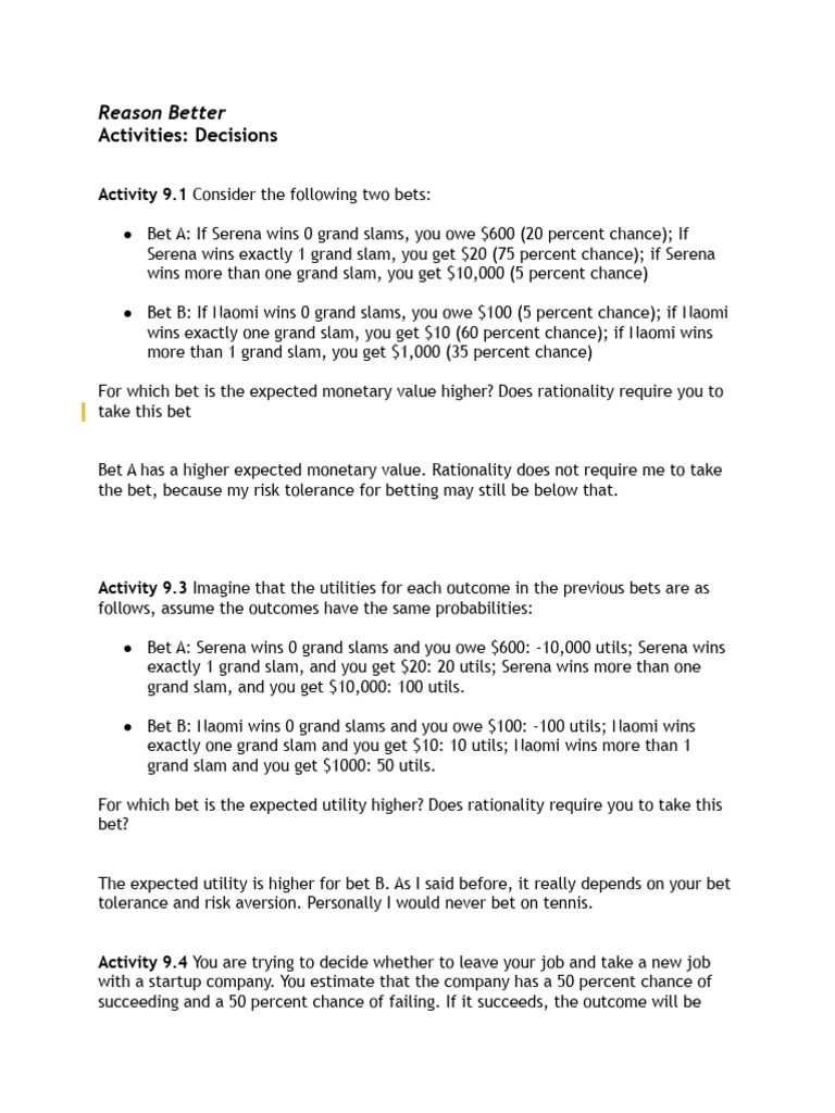 Chapter 9 Handout | PDF