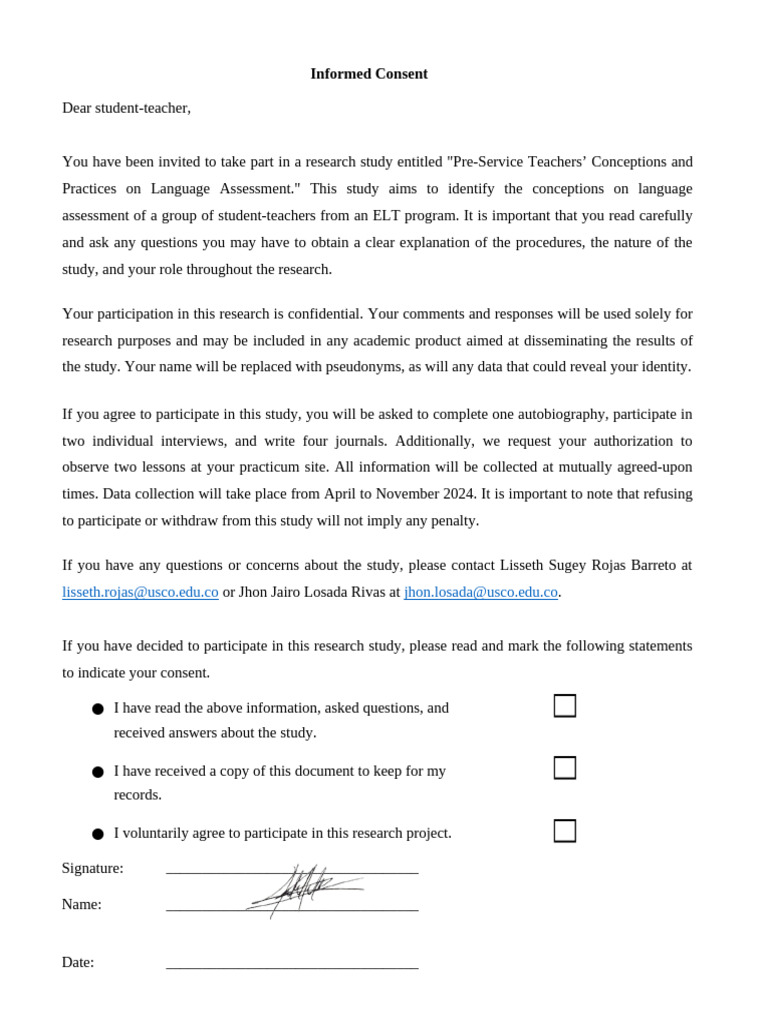 Informed Consent | PDF