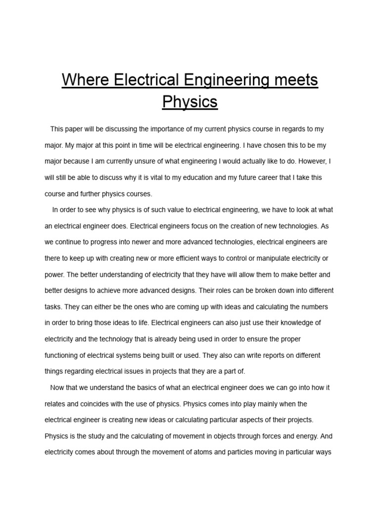 Physics Research Paper | PDF