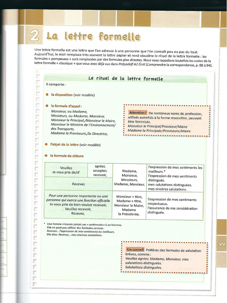 La Lettre Formelle | PDF