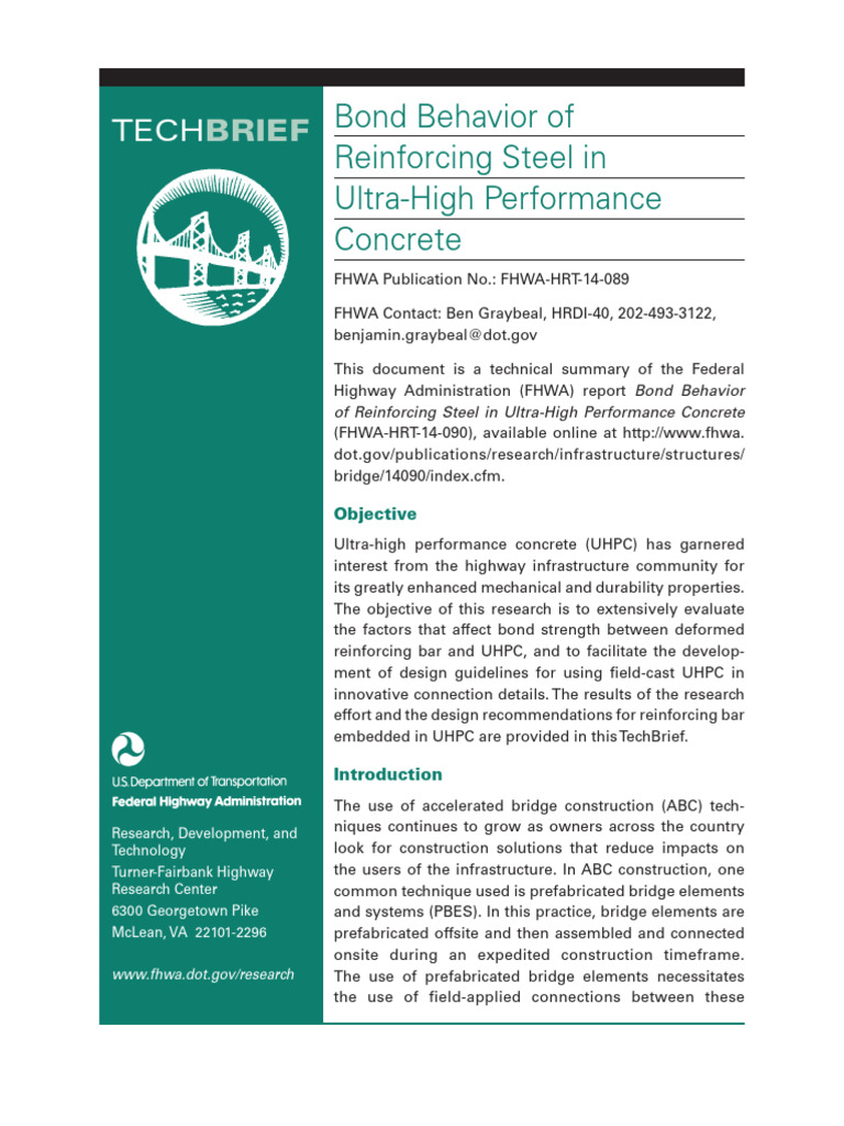 Ultra High Performance Concrete | PDF