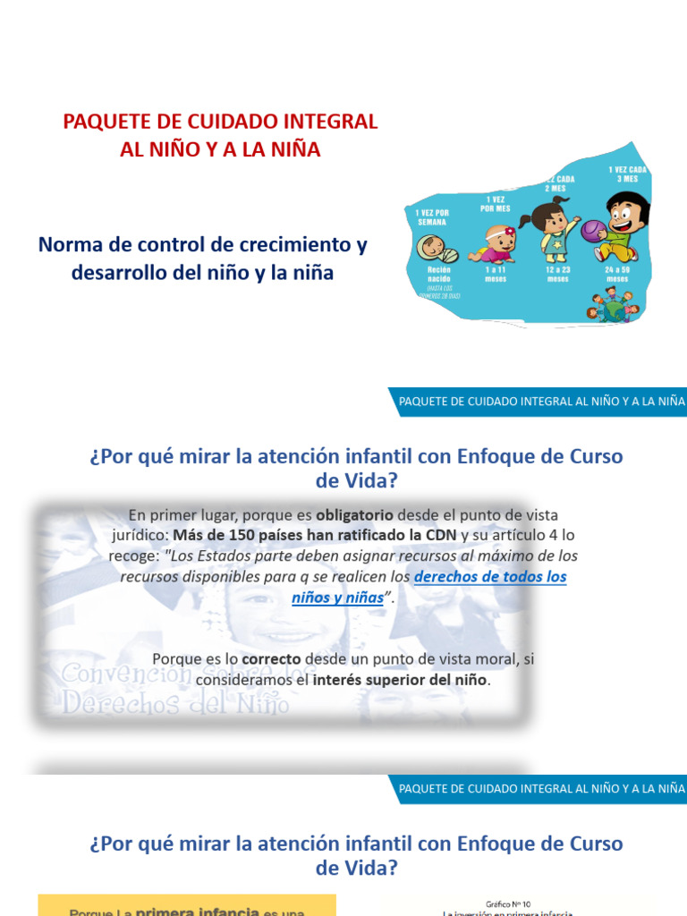 Cuidado Integral del Niño y Niña | PDF | Infantes | Especialidades Medicas