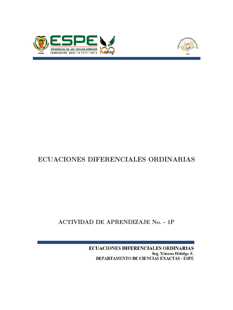 Formato Actividades Espe | PDF