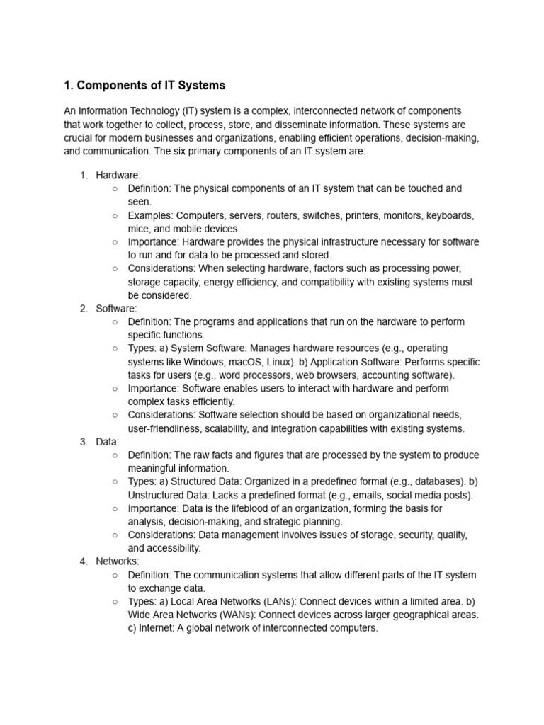 ITM Unit 1 notes | PDF