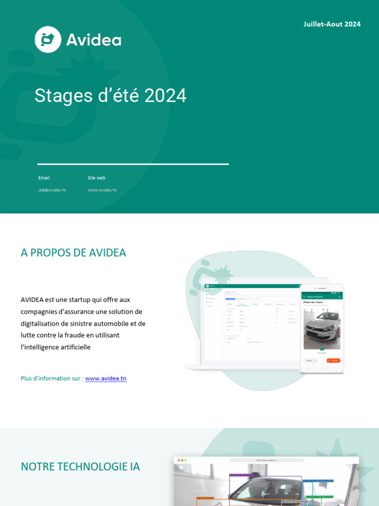 Avidea - Stages d'été - 2024 | PDF
