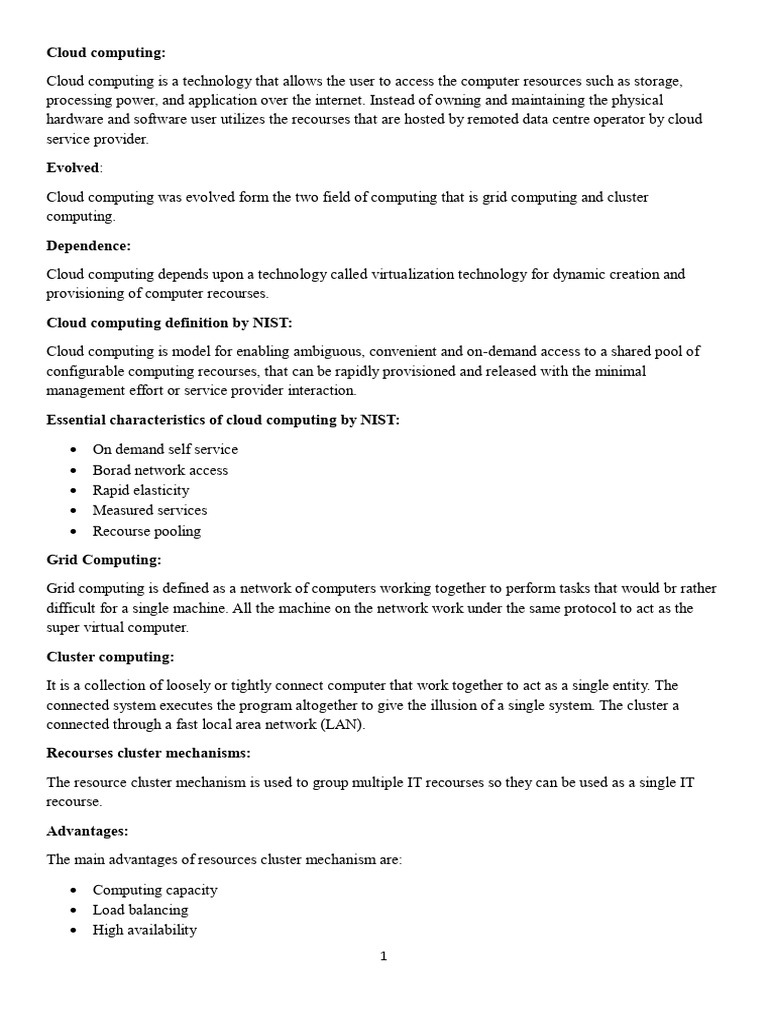 Cloud Computing (Finals) | PDF | Cloud Computing | Computers