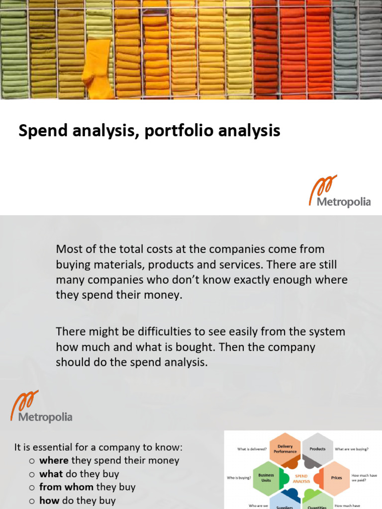 Supplier Portfolio and Spend Analysis | PDF | Supply Chain | Procurement