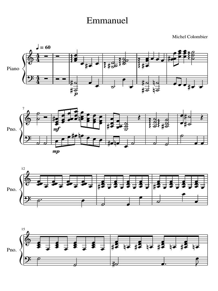 Emmanuel Piano | PDF