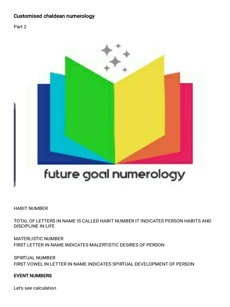 Chaldean Name Numerology | PDF