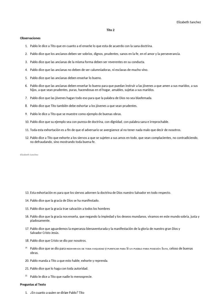 Tito 2 Estudio | PDF