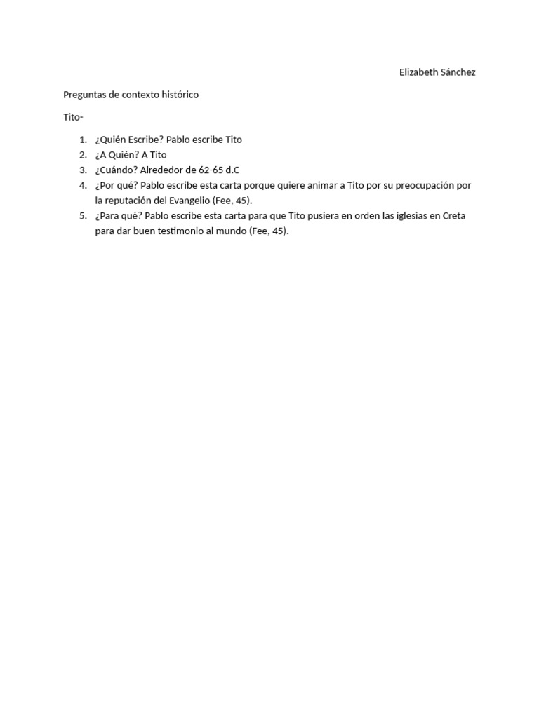 Contexto Historico Tito | PDF