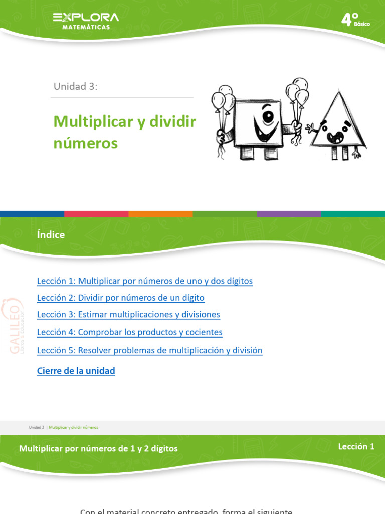 Explora 4° - PPT Unidad 3 | PDF