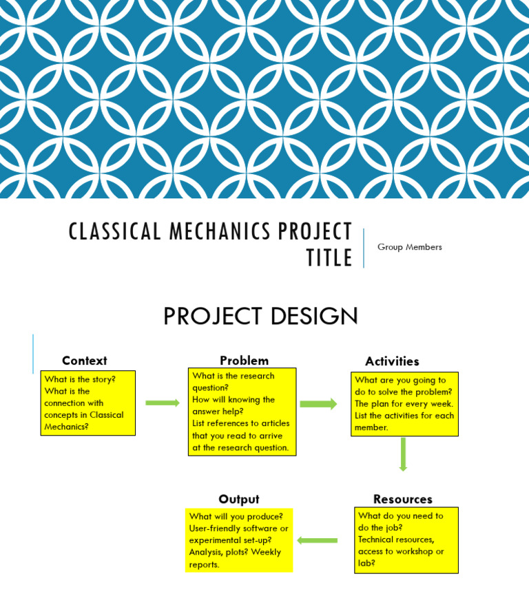 Classical Mechanics Project Design | PDF