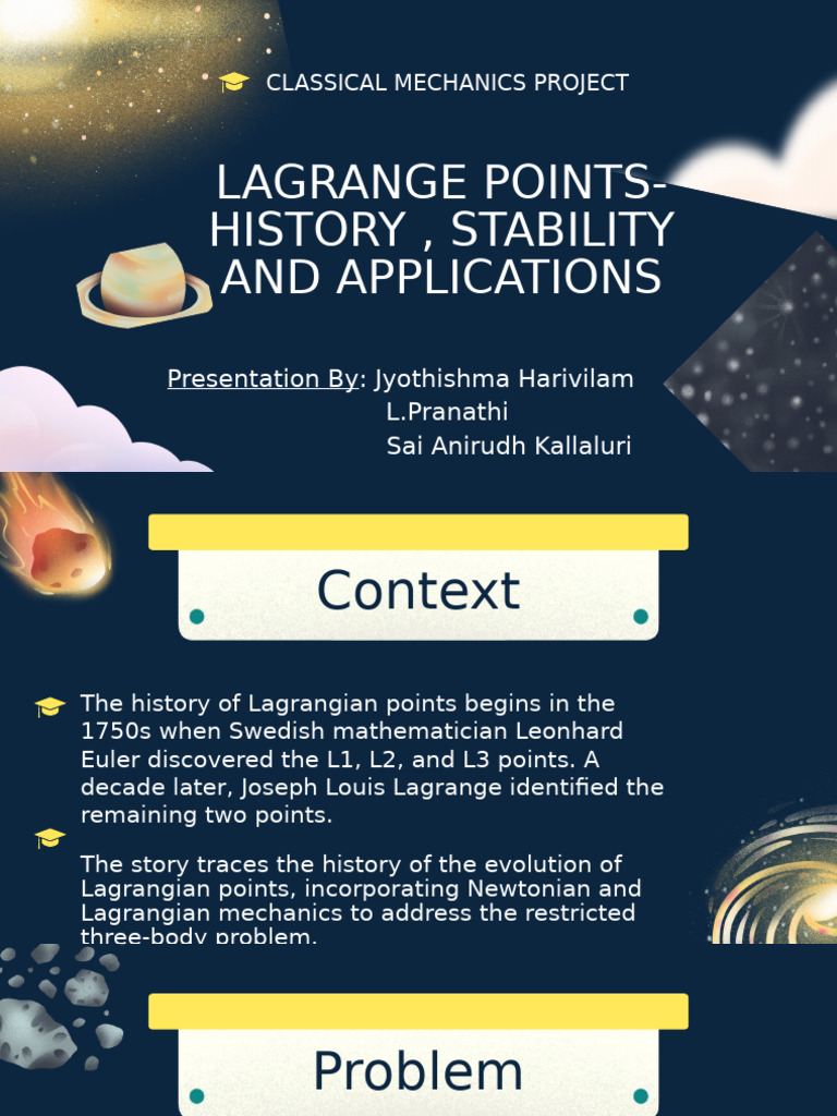 Lagrange Points Project | PDF