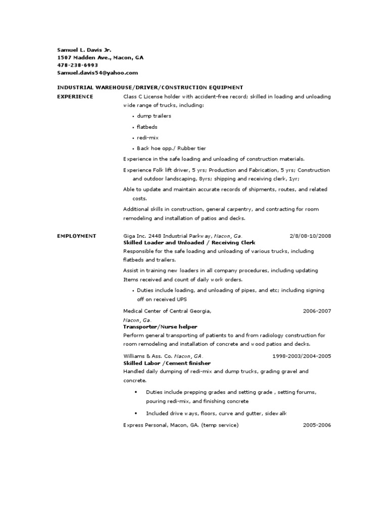 Sam Resume. | PDF
