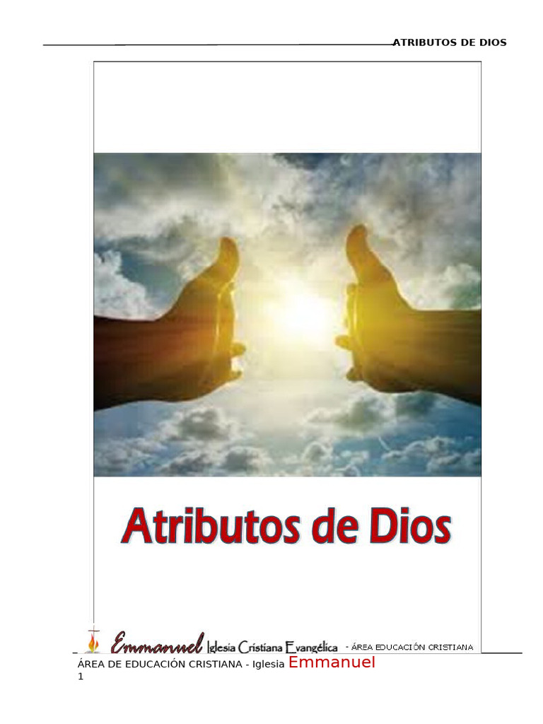 ATRIBUTOS DE DIOS () (1) | PDF