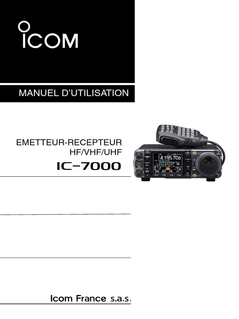 IC-7000 User FR | PDF