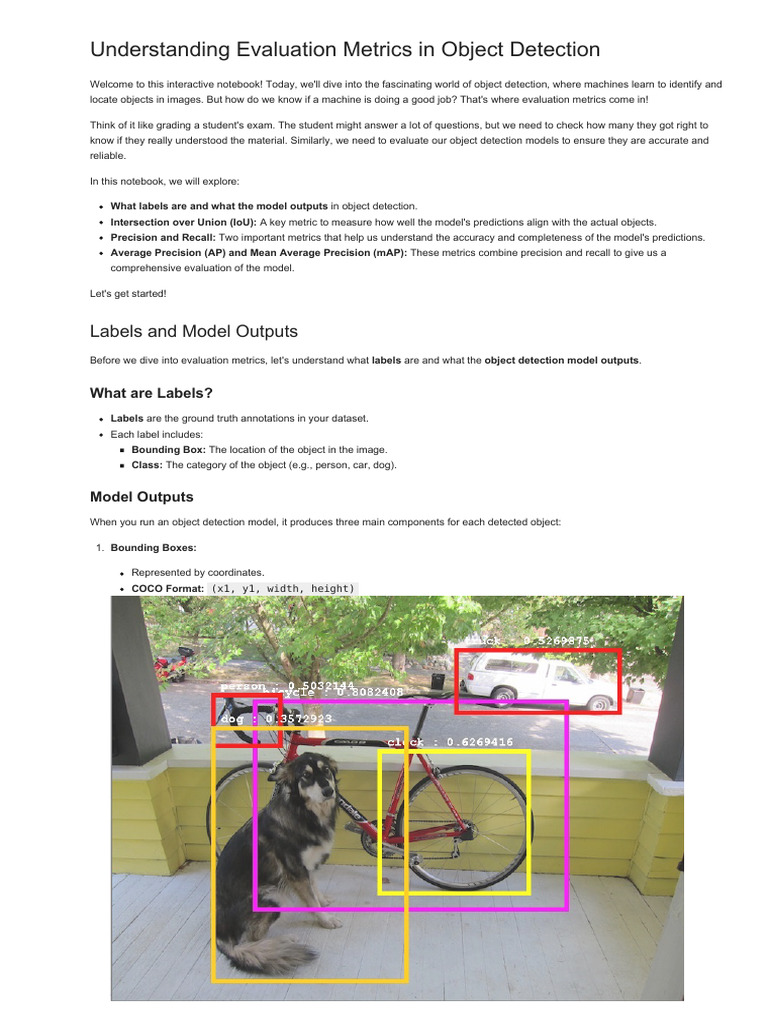 Metrics in Object Detection | PDF