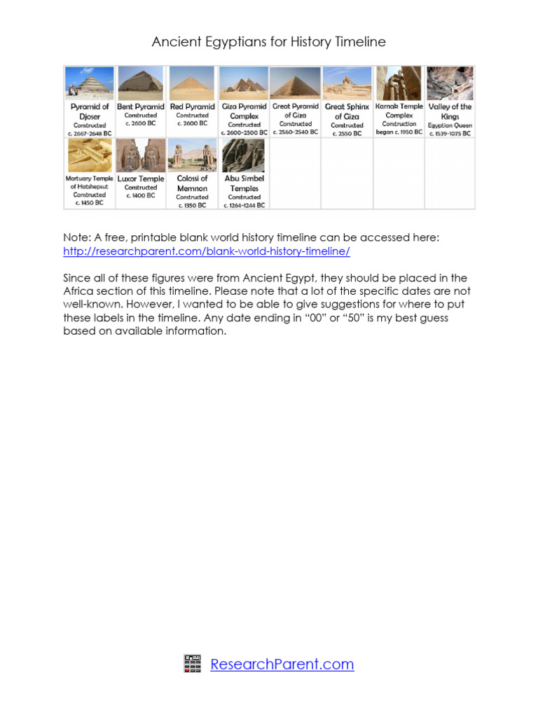 Ancient_Egyptian_Monuments_for_History_Timeline | PDF