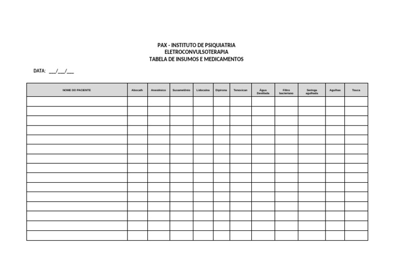 Tabela Padrão ECT Itens | PDF
