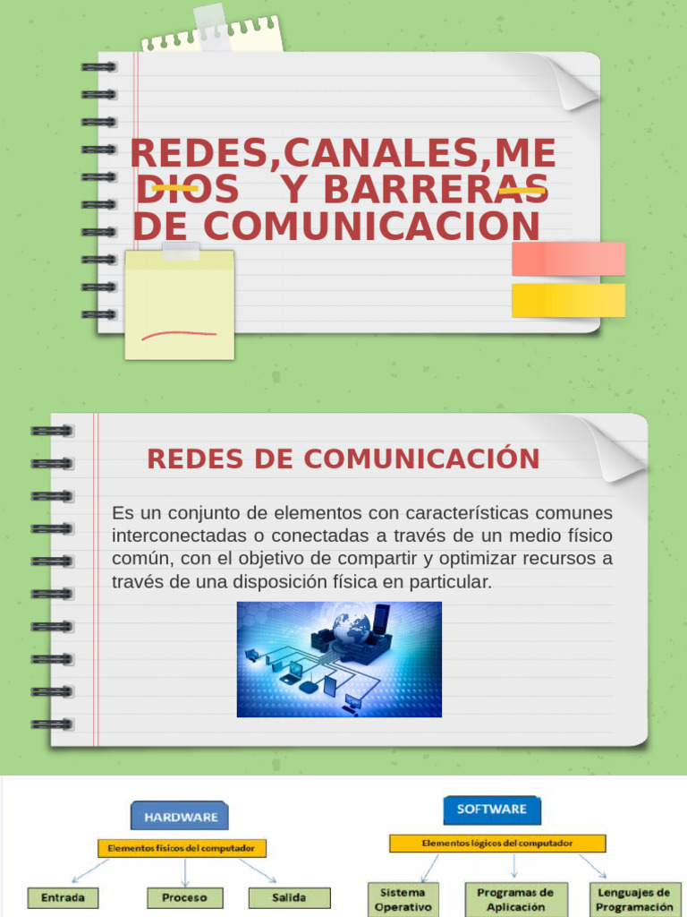 Redes, Canales, Medios y Barreras de Comunicacion | PDF