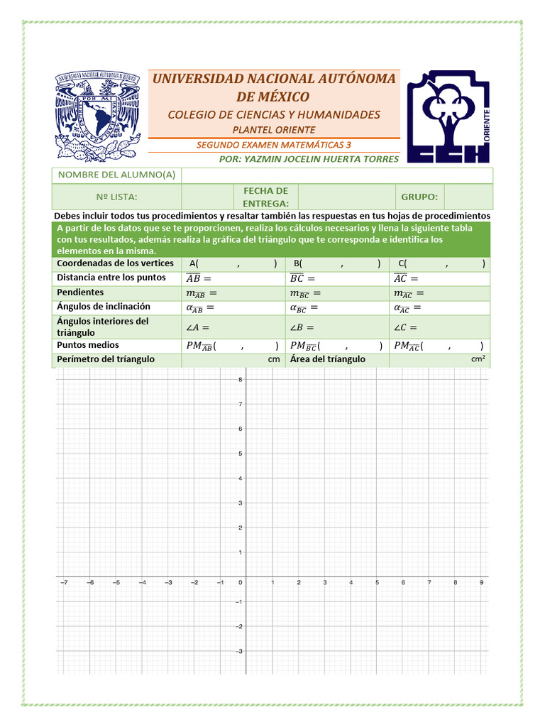 Formato Examen 2 Mate 3 | PDF