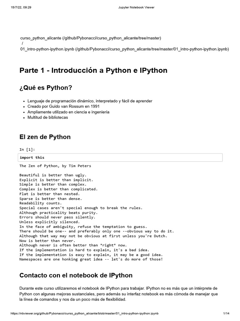 Introduccion A Python | PDF