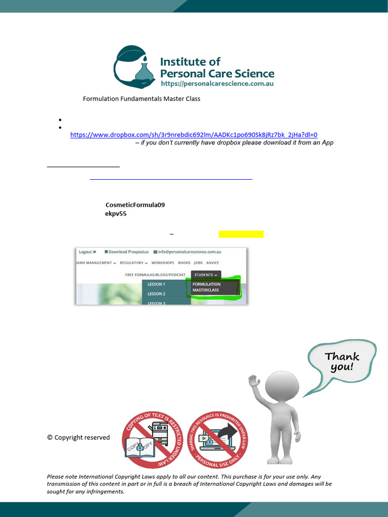 Formulation MasterClass Free Access 09dcl | PDF