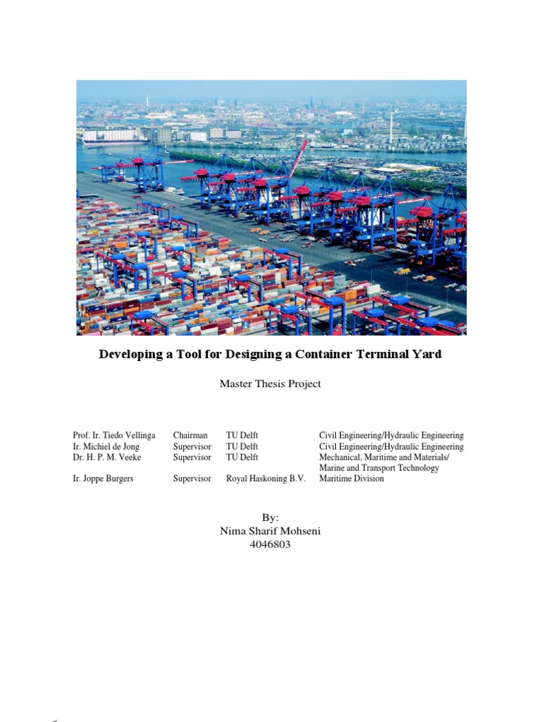 Designing A Container Terminal Yard | PDF | Containerization | Crane ...
