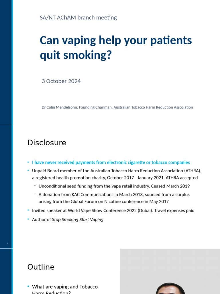 Can Vaping Help Your Patients Quit Smoking. 3oct2024 | PDF | Electronic ...
