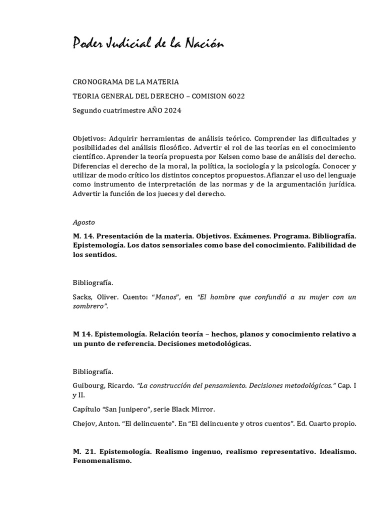 TGD 2024-2 Cronograma | PDF