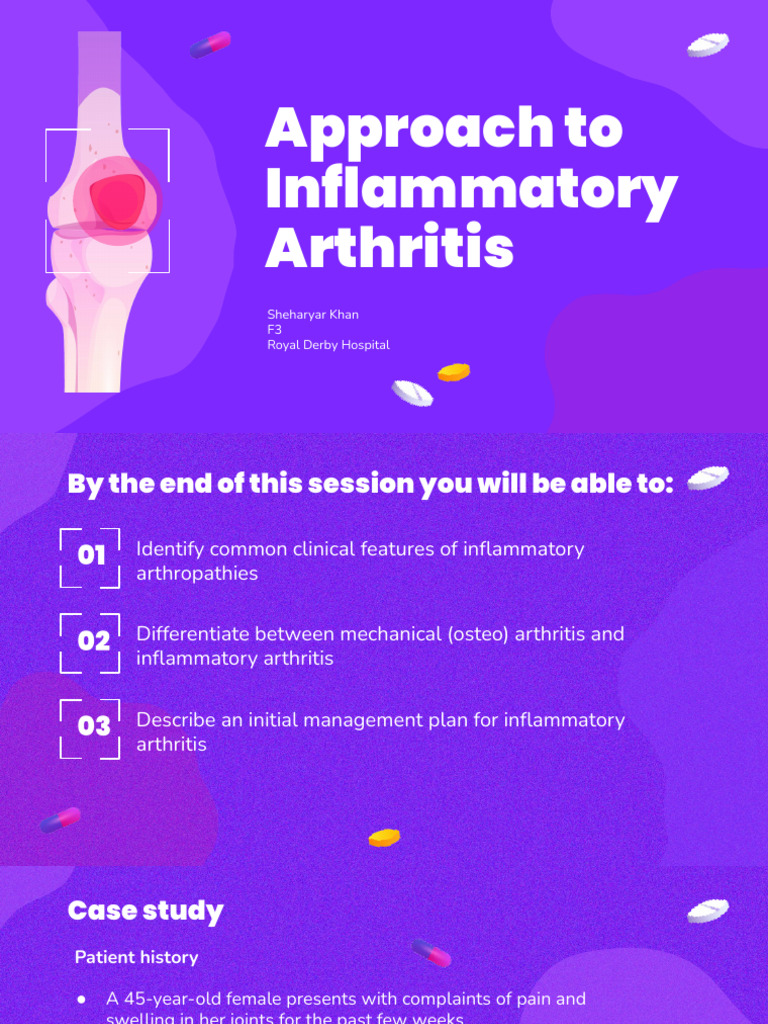 Inflammatory Arthritis - Lecture | PDF