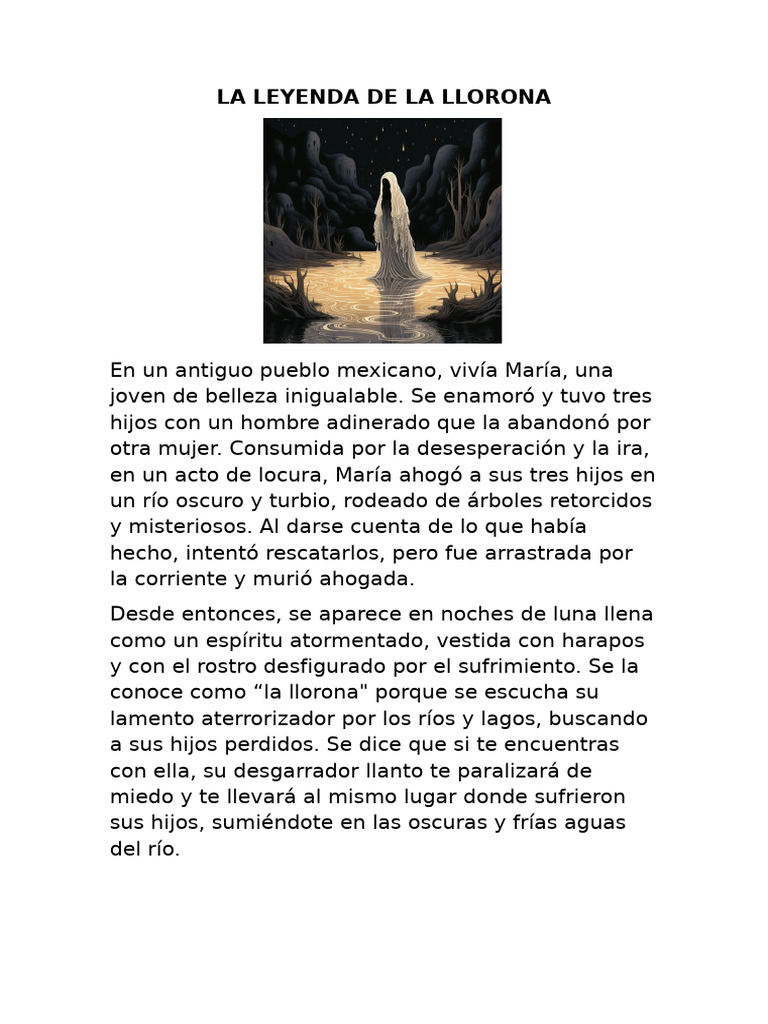Leyenda de La Llorona | PDF