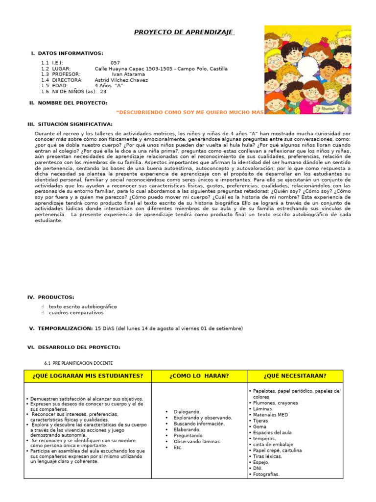 Proyecto de Aprendizaje 2 | PDF