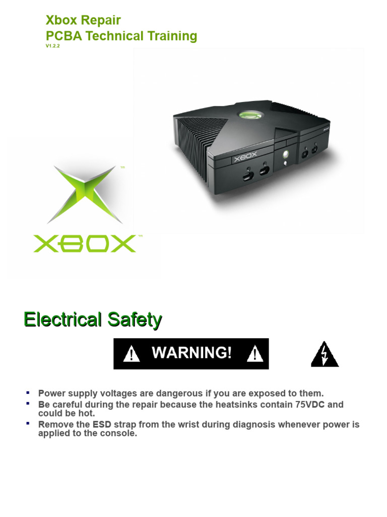 Xbox PCBA Repair Technical Training | PDF | Graphics Processing Unit | Power Supply