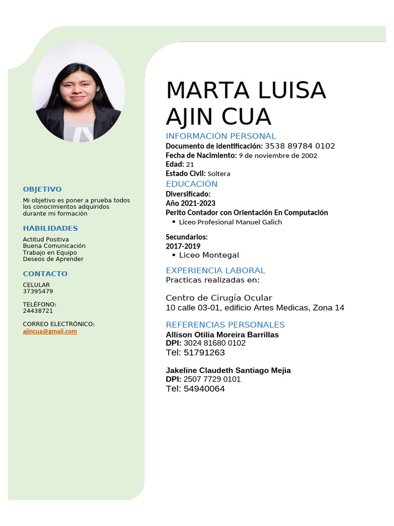 Luisa Ajin CV | PDF