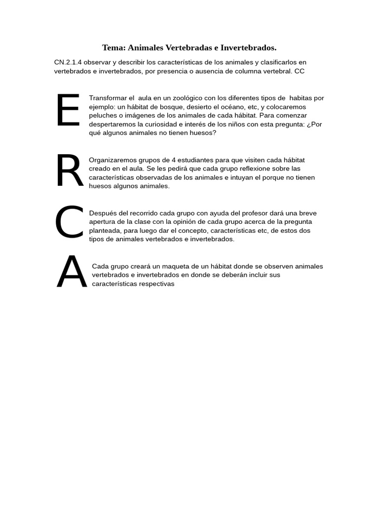 ERCA | PDF | Ciencias sociales | Artes del Lenguaje y Comunicación