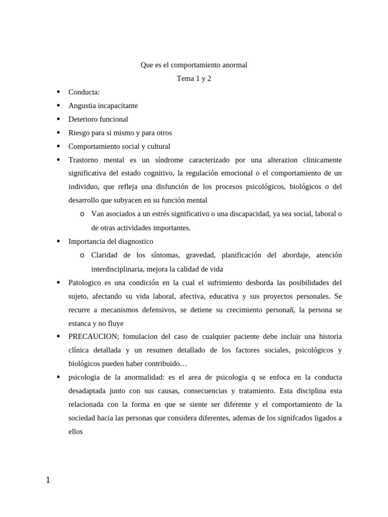 psicologia de la anormalidad | PDF