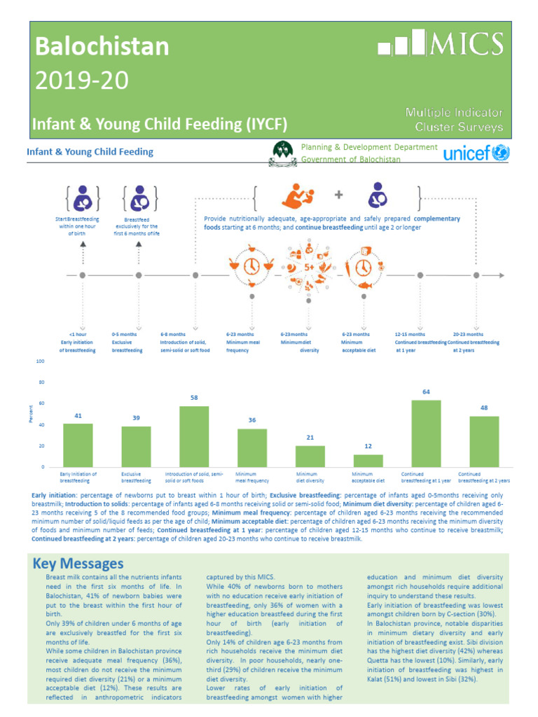 F08.MICS Statistical Snapshot IYCFF | PDF