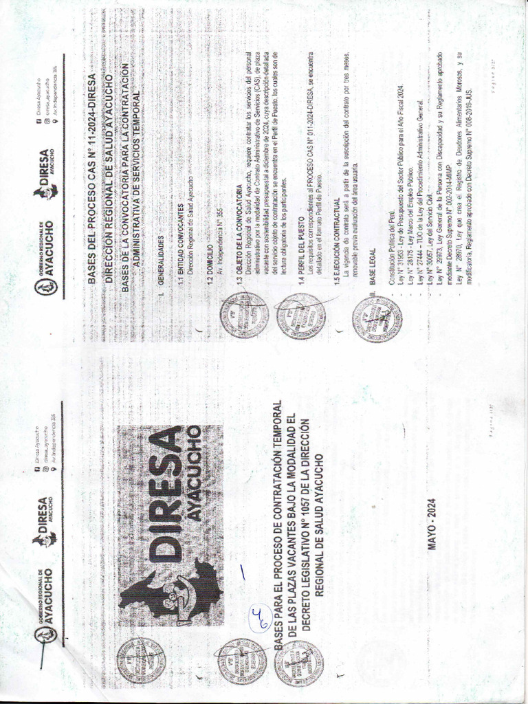 Trabajo de La DIRESA | PDF