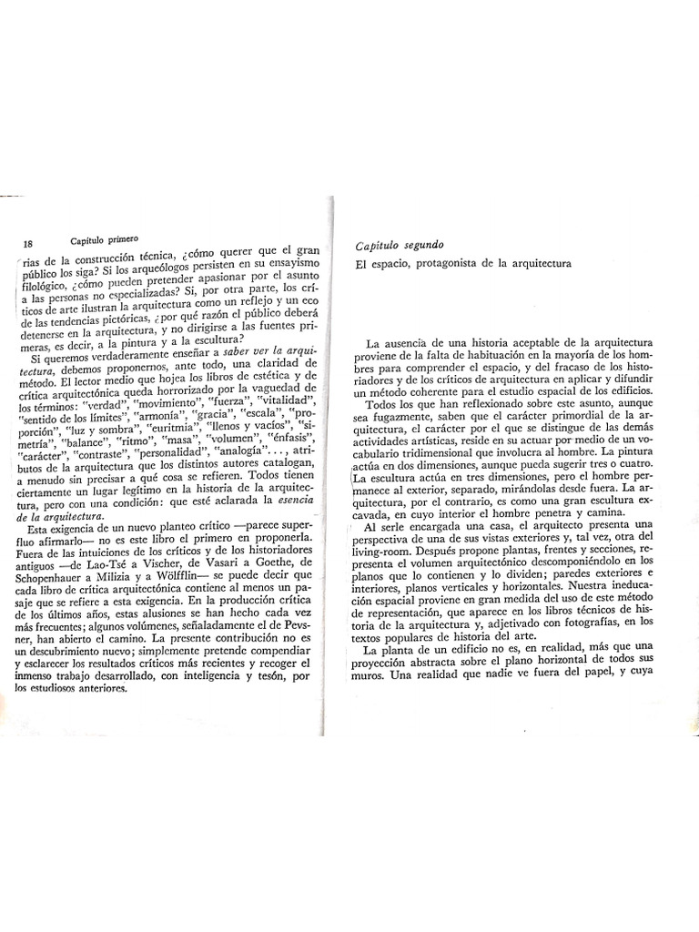 Saber Ver La Arquitectura - Bruno Zevi - El Espacio Protagonista de La Arquitectura | PDF