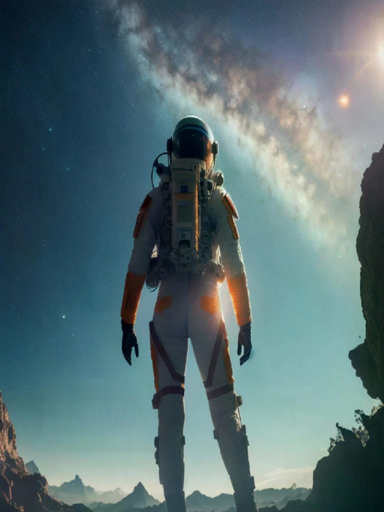 Astronaut in Space Looking Up at The Stars Generated by Fotor AI | PDF