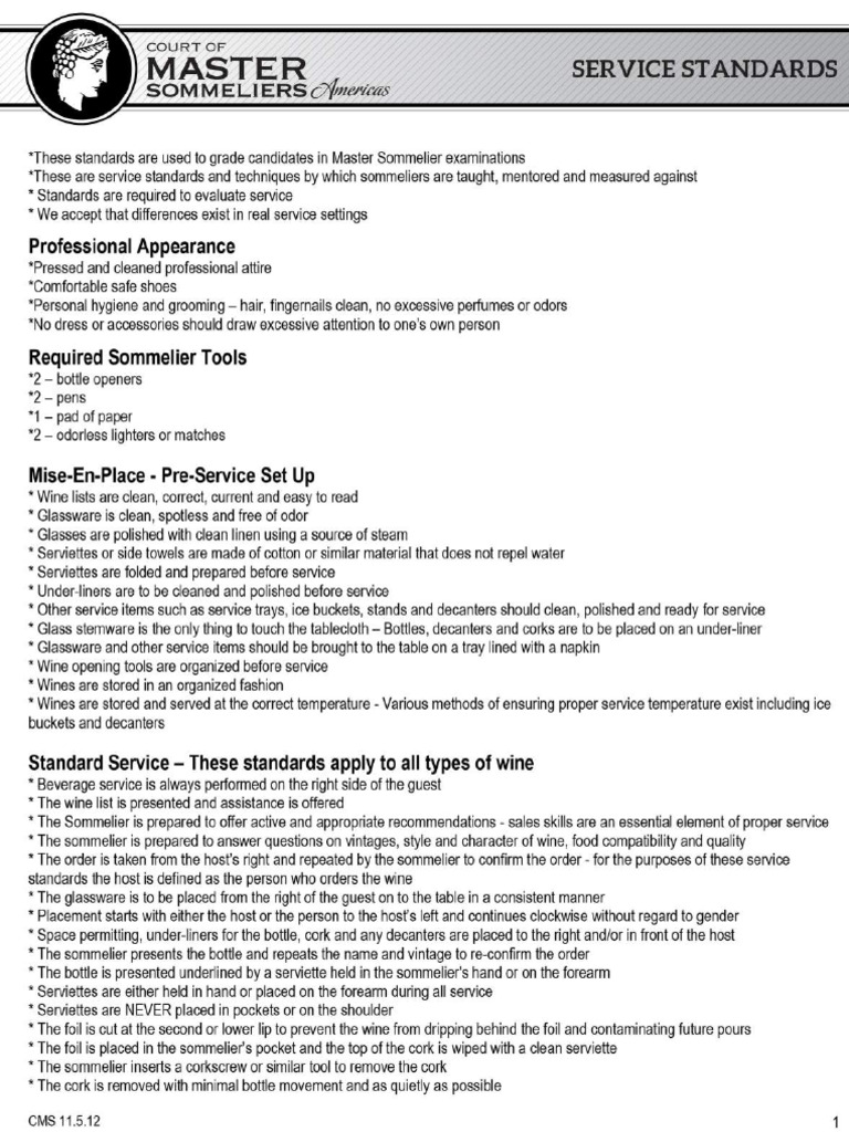 CMS Service Standards | PDF