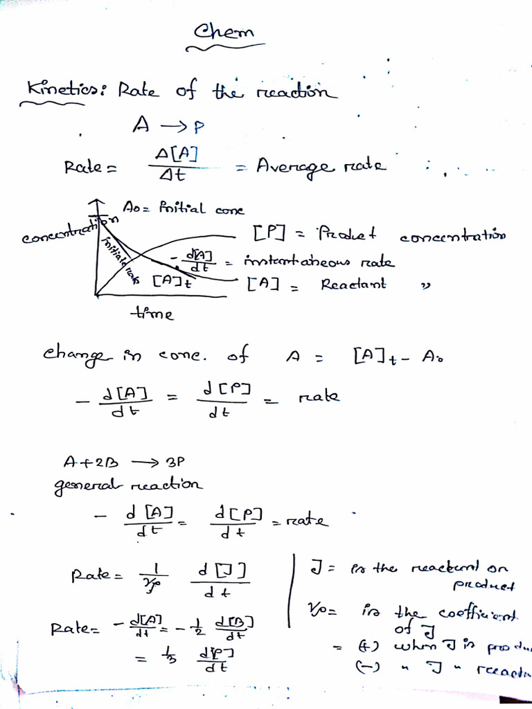 Chem 4121 Kinetics | PDF